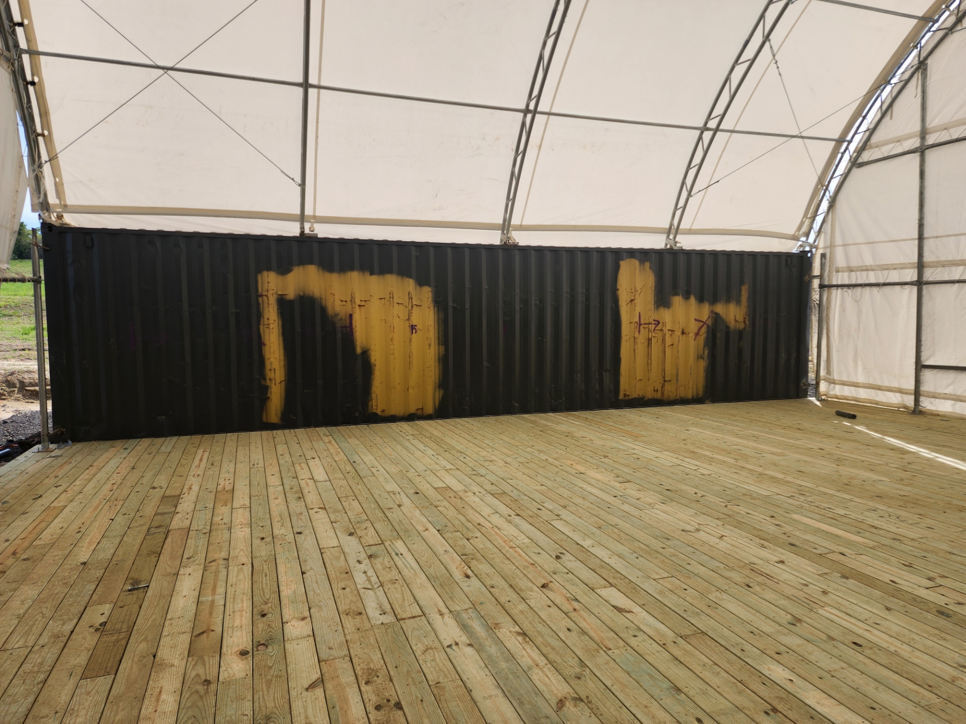 Shipping Container Cover Hoop Barn Installation | GigMarket